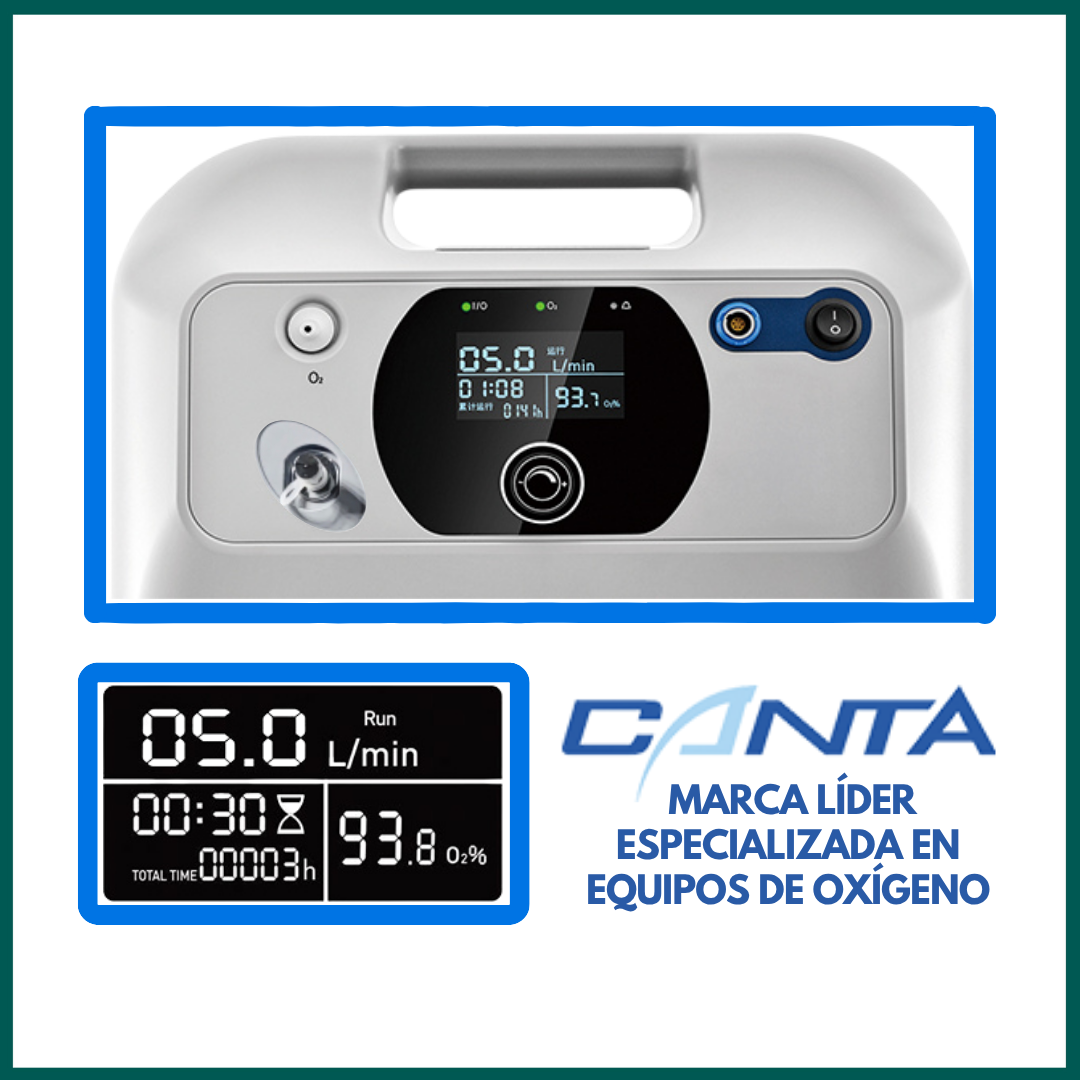 CONCENTRADOR DE OXÍGENO CANTA VH5 VET - KIT-VET